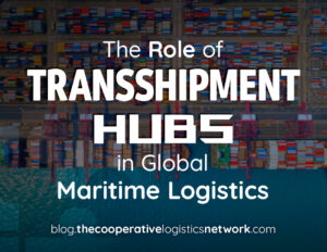Role of container transshipment hubs in maritime logistics